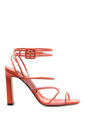 SERGIO ROSSI Sr Lunettes 100mm Open-toe Sandals - Orange