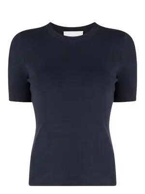 3.1 Phillip Lim Crepe-texture Short-sleeve Top - Blue