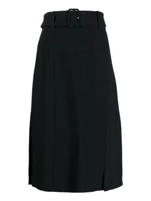 3.1 Phillip Lim Belted High-waisted Skirt - Black