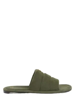GIUSEPPE ZANOTTI Harmande Quilted Slides - Green