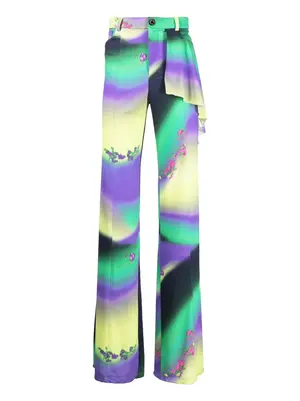 Natasha Zinko Gradient-print Trousers - Multicolour