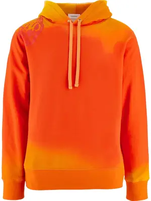 FERRAGAMO Sunset-print Cotton Hoodie - Red
