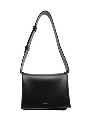 WANDLER Uma Box Leather Shoulder Bag - Black