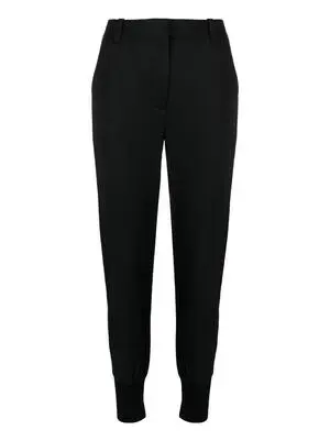 3.1 Phillip Lim Mid-rise Tapered Wool Trousers - Black