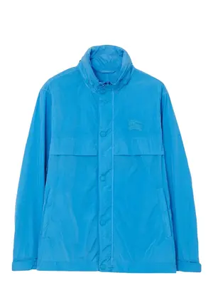Burberry Concealed-hood Windbreaker - Blue