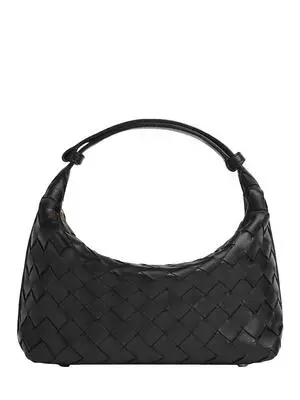 Bottega Veneta Mini Wallace Leather Top-handle Bag - Black