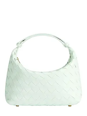 Bottega Veneta Bottega Veneta Mini Wallace Leather Top-Handle Bag Glacier