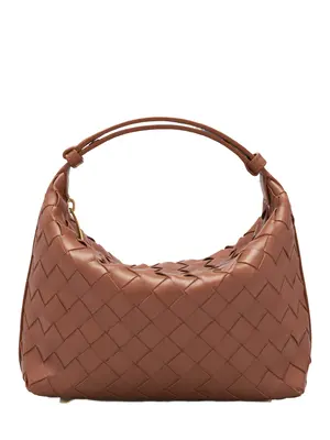 Bottega Veneta Bottega Veneta Intrecciato Leather Bag Brown