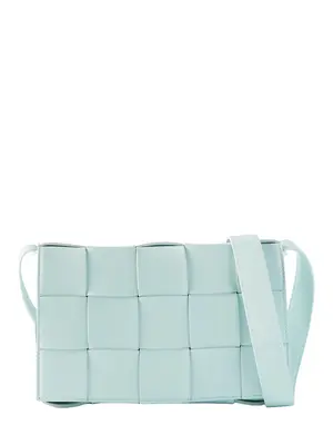Bottega Veneta Cassette Medium Crossbody Bag Blue