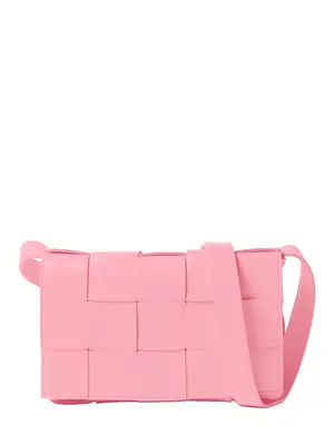 Bottega Veneta Cassette Medium Crossbody Bag Pink