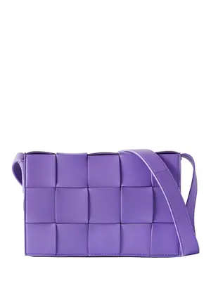Bottega Veneta Cassette Medium Crossbody Bag Purple