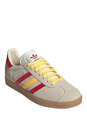 Adidas Adidas Gazelle Lace-Up Sneakers White/spark/better Scarlet