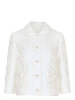 Dolce & Gabbana Brocade Jacket - White