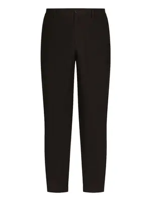 Dolce & Gabbana Straight-leg Tailored Trousers - Black
