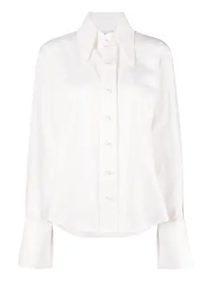 IOANA CIOLACU Split-cuffs Cotton Shirt - White