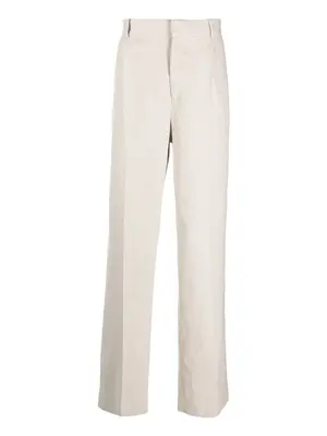 BOTTER Straight-leg Cotton-linen Trousers - Neutrals
