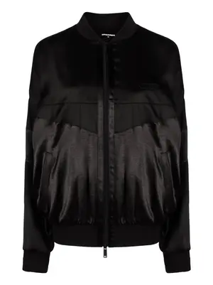Dsquared2 Shine-effect Bomber Jacket - Black
