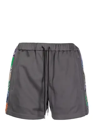 CHILDREN OF THE DISCORDANCE Bandana-print Shorts - Grey