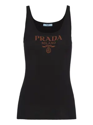 Prada Silk Tank Top - Black