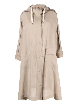 BRUNELLO CUCINELLI Monili-embellished Cotton Coat