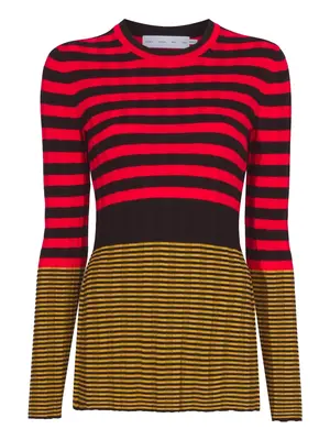PROENZA SCHOULER WHITE LABEL Proenza Schouler White Label Striped Knit Jumper