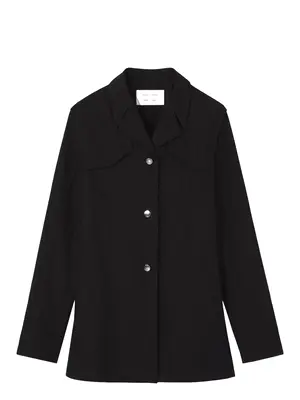 Proenza Schouler White Label Notched-lapels Blazer - Black