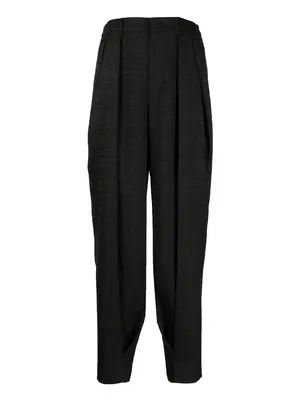 ADER ERROR Pleated Jacquard Trousers - Black