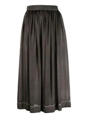 UMA WANG Ruched-detail Midi Skirt