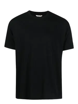 Auralee Crew-neck Cotton T-shirt - Black
