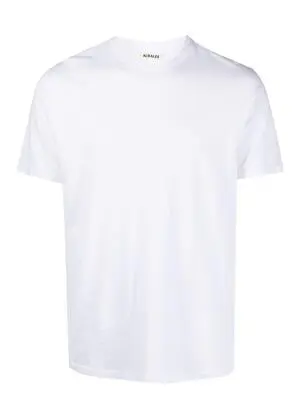 Auralee Crew-neck Cotton T-shirt - White