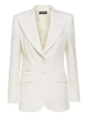 Dolce & Gabbana Wool-blend Blazer - White