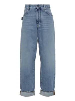 Bottega Veneta Mid-rise Straight Jeans - Blue