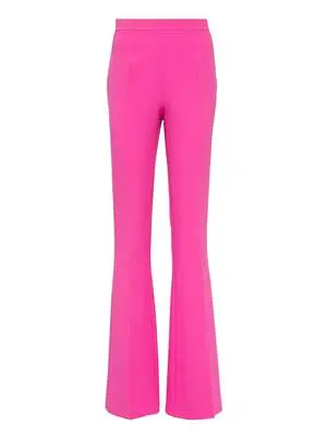 Safiyaa Alexa High-rise Flared Crêpe Trousers - Multicoloured