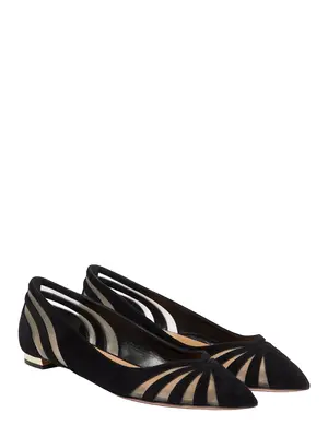 AQUAZZURA The Spy Ballet Flats - Black