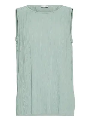Max Mara Dyser Pleated Jersey Top - Green