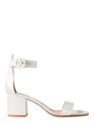 GIANVITO ROSSI Versilia 60 Satin Sandals - White