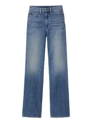 Lafayette 148 New York Denim High-rise Wide-leg Jeans - Faded Skyline