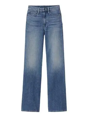 Lafayette 148 New York Denim High-rise Wide-leg Jeans - Faded Skyline