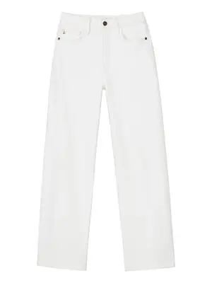 Lafayette 148 New York Denim Wyckoff Jeans Washed Plaster