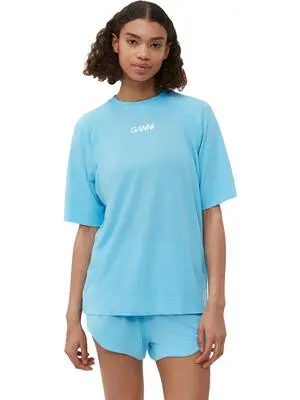 GANNI Active Mesh T-shirt - Blue