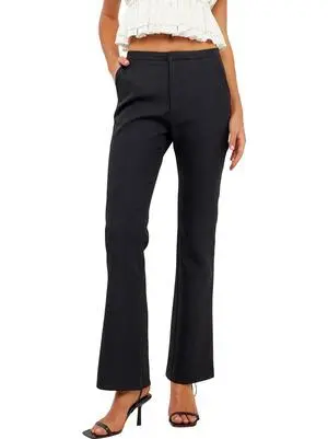 Endless Rose Slim Fit Trousers - Black