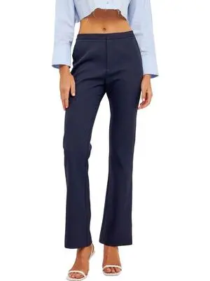 Endless Rose Slim Fit Trousers - Navy
