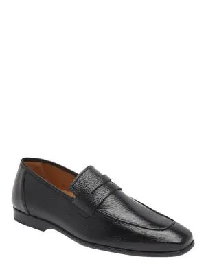 Mezlan Deerskin Penny Loafer - Black