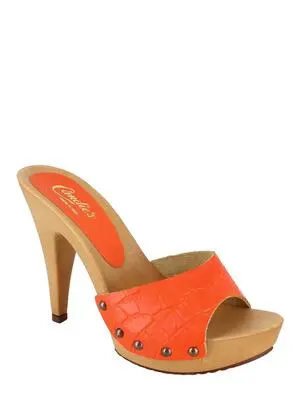 CANDIE'S Viviana Slide Sandal - Burnt Orange