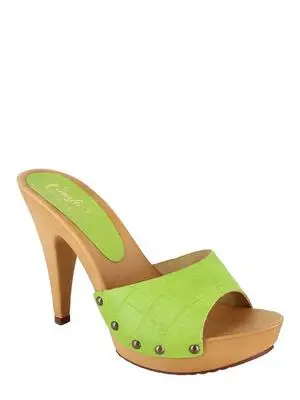 CANDIE'S Viviana Slide Sandal - Lime