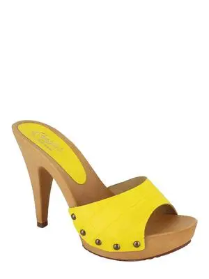 CANDIE'S Viviana Slide Sandal - Yellow