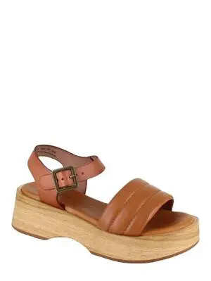CANDIE'S Candie's Elisa Platform Sandal Tan
