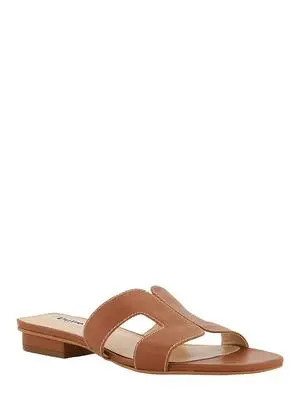 Dune London Loupe Slide Sandal - Tan