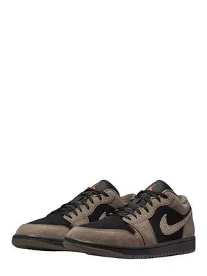 JORDAN Air 1 Low Se Basketball Sneakers - Noir/gris Olive