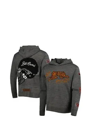BLACKOWNED Cincinnati Bengals X Stripes Don't Come Easy Pullover Hoodie - Gray